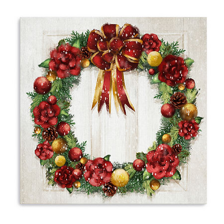 Click here for Lumaprints Wreath Canvas Art  One Size  Red prices