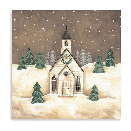 Click here for Lumaprints Christmas Church Canvas Art  One Size... prices