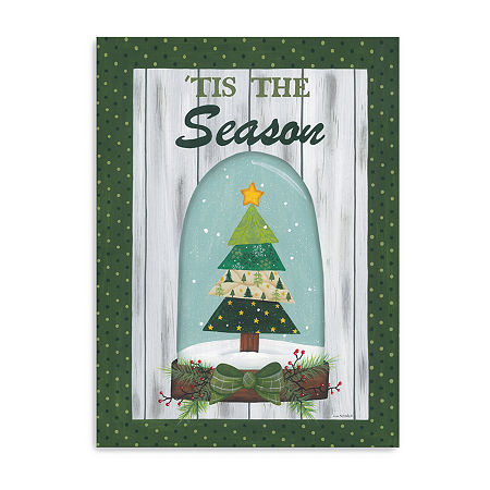 Click here for Lumaprints Tree Snow Globe Canvas Art  One Size  G... prices