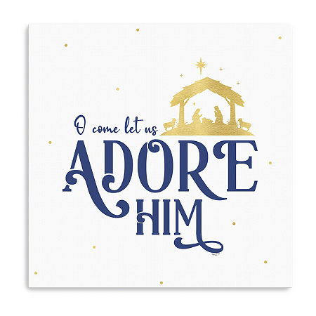 Click here for Lumaprints O Holy Night Vi On White Canvas Art  On... prices