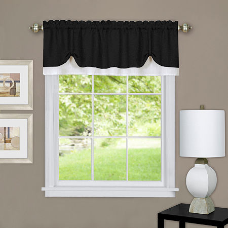 Click here for Achim Darcy Rod Pocket Kitchen Curtain Valance - 5... prices