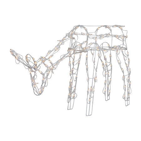 Click here for Northlight 42-Inch Lighted White Feeding Reindeer... prices