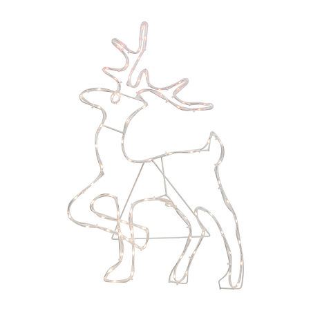Click here for Northlight 24in Lighted Standing Reindeer Silhouet... prices