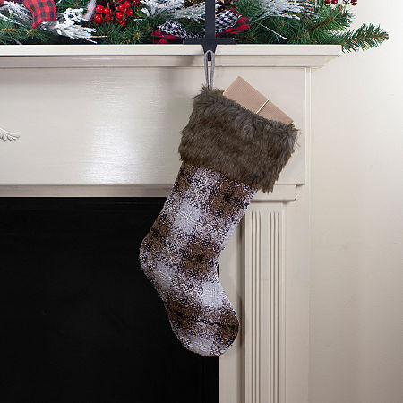 Click here for Northlight 18in Brown And White Buffalo Plaid Chri... prices