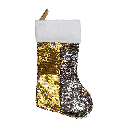 Click here for Northlight 19in Gold And Silver Sequin With White... prices