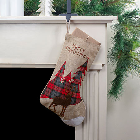 Click here for Northlight 19in Beige And Red Plaid Reindeer With... prices