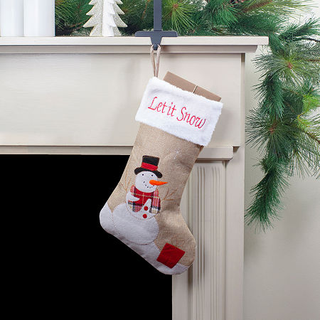 Click here for Northlight 19 Beige And Red Burlap Let It Snow Sno... prices