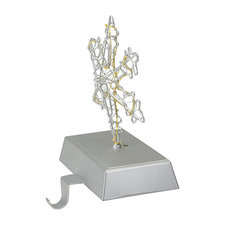 Click here for Northlight 7.5in Led Lighted Silver Wired Snowflak... prices