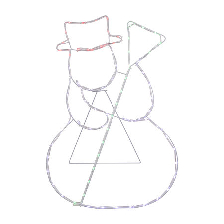 Click here for Northlight 28in Lighted Standing Snowman Silhouett... prices