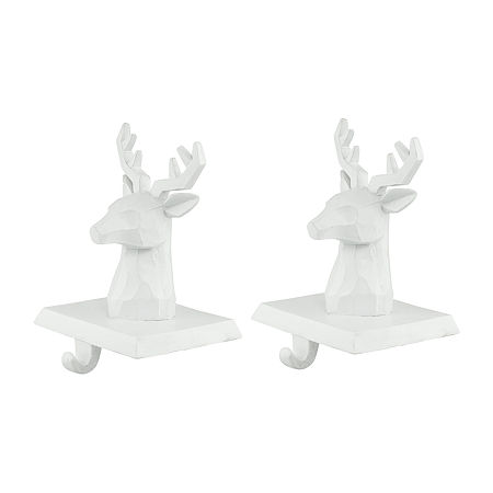 Click here for Northlight White Reindeer Head 6in 2-pc. Christmas... prices