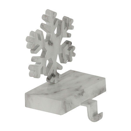 Click here for Northlight 7.25in White And Black Marbled Snowflak... prices
