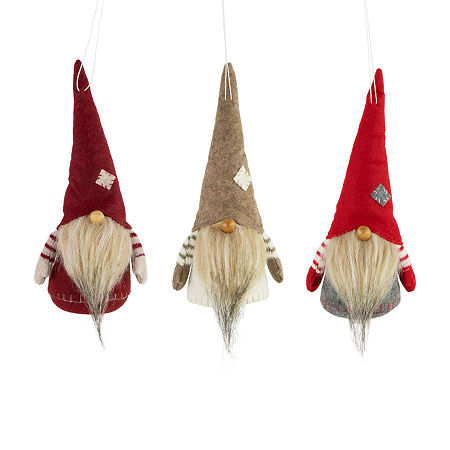 Click here for Northlight Set Of 3 Red And Gray Bearded Chubby Sa... prices