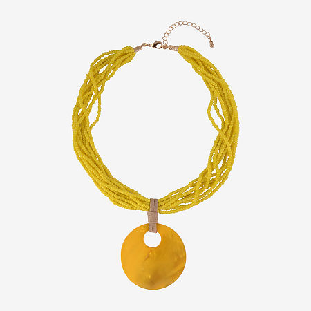 Click here for Mixit Womens 16 Inch Beaded Necklace  One Size  Ye... prices