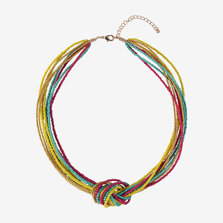 Click here for Mixit Womens 19 Inch Beaded Necklace  One Size  Mu... prices
