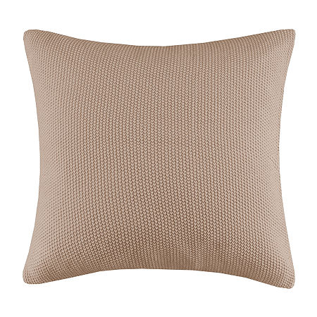Click here for INK+IVY Bree Knit Euro Pillow Cover  One Size  Bro... prices