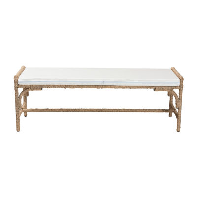Nasim Bench, Color: White Natural - JCPenney