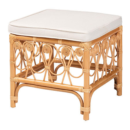 Click here for Ibiza Footstool  One Size  White prices