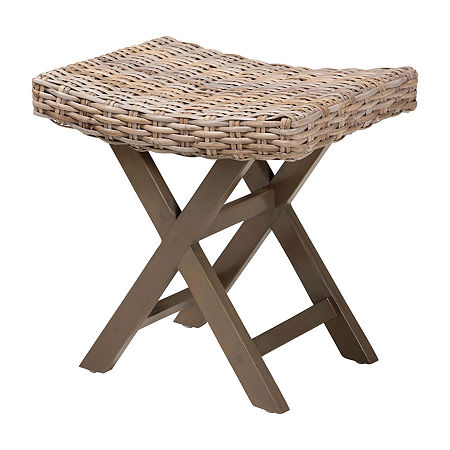 Click here for Hayate Ottoman Footstool  One Size  Gray prices