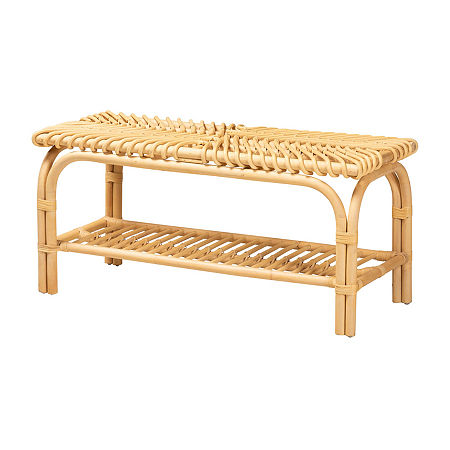 Click here for Himari Rattan Bench  One Size  White prices