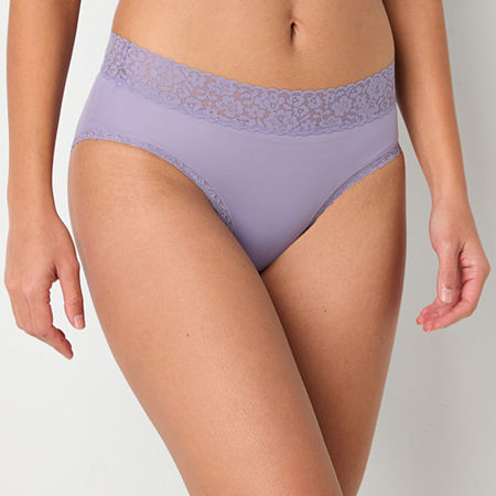 Click here for Ambrielle Everyday High Cut With Lace Trim Panty... prices