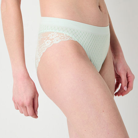 Click here for Ambrielle Seamless Lace High Cut Panty 12p050  X-l... prices