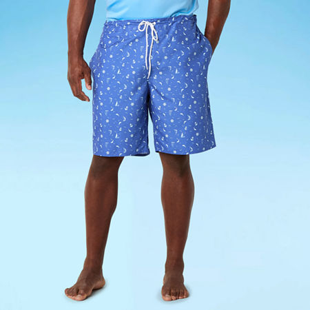 Click here for St. Johns Bay E-Board Big and Tall Floral Swim Sho... prices