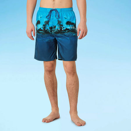 Click here for Burnside E-Board Striped Swim Shorts  Large  Blue prices
