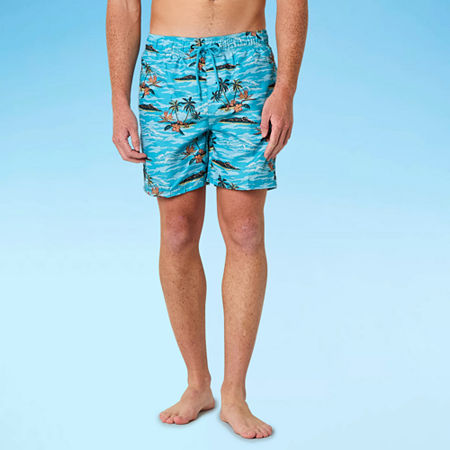 Click here for Burnside Mens Swim Trunks  Large  Blue prices