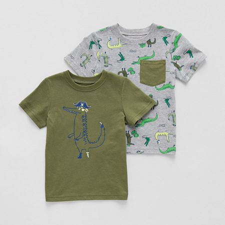 Click here for Okie Dokie Toddler & Little Boys Crew Neck Short S... prices