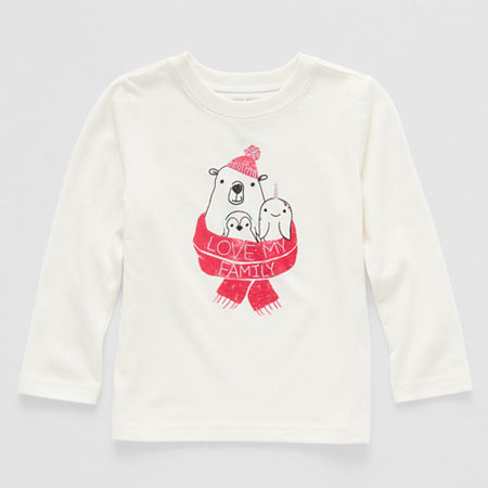 Click here for Okie Dokie Toddler & Little Boys Crew Neck Long Sl... prices