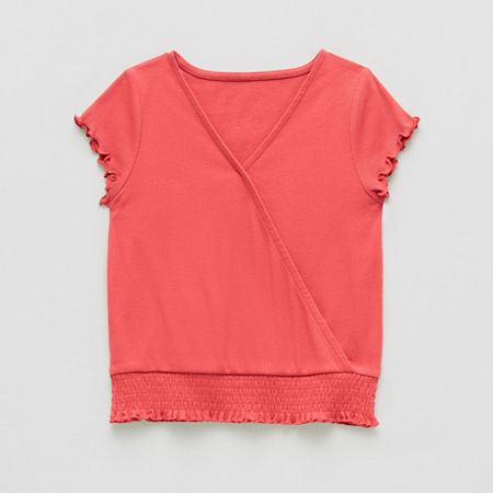 Click here for Thereabouts Little & Big Kid Girls V Neck Short Sl... prices