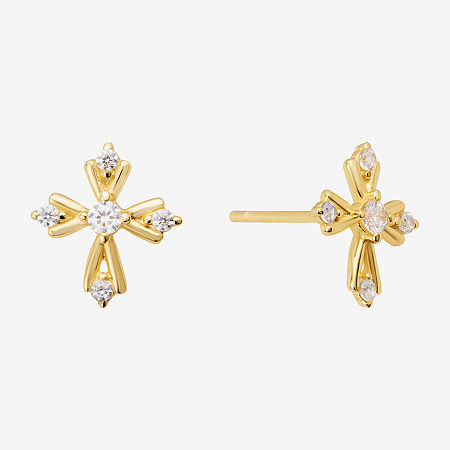 Click here for Silver Treasures Cubic Zirconia 14K Gold Over Silv... prices