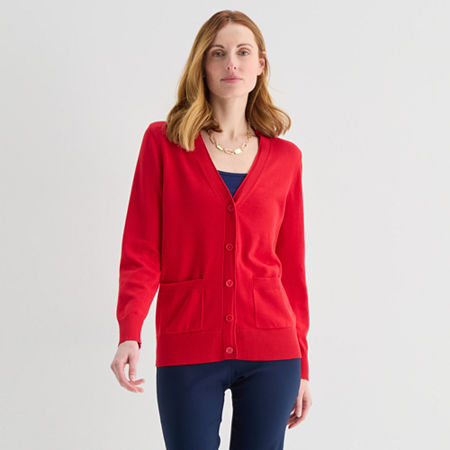 Click here for Liz Claiborne Womens V Neck Long Sleeve Button Car... prices