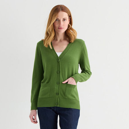 Click here for Liz Claiborne Womens V Neck Long Sleeve Button Car... prices