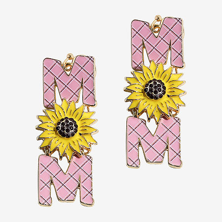 Click here for Mixit Spring Mom Sunflower Womens Flower Drop Earr... prices