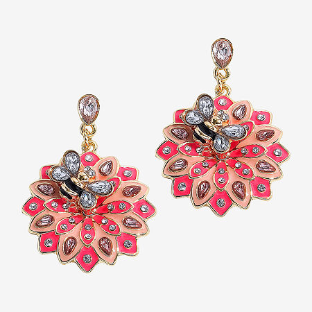 Click here for Mixit Spring Bee Womens Flower Drop Earrings  One... prices
