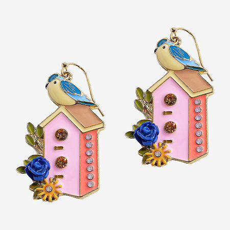Click here for Mixit Spring Birdhouse Womens Flower Drop Earrings... prices