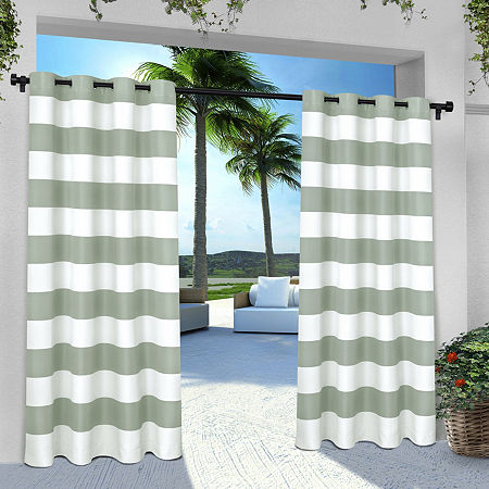Click here for Exclusive Home Curtains Stripe Grommet Top Light-F... prices