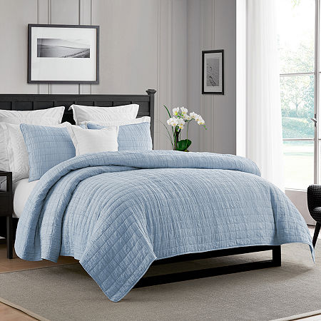 Click here for Cathay Home Inc. Enzyme Washed Crinkle Quilt Set... prices