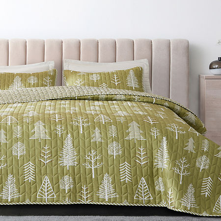 Click here for Linery Lodge Forest Reversible Quilt Set  One Size... prices
