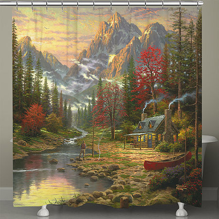 Click here for Thomas Kinkade The Good Life Shower Curtain  One S... prices