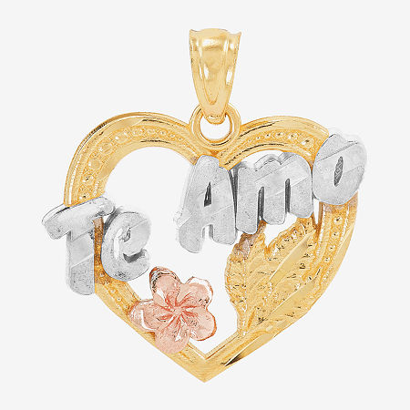 Click here for Womens 14K Gold Heart Pendant  One Size prices