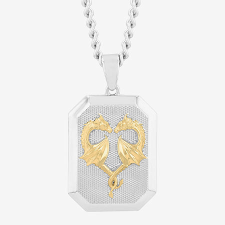 Click here for Mens Stainless Steel Dog Tag 24 Inch Pendant Neckl... prices