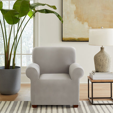 Click here for Sure Fit Hampstead Stretch Chair Slipcover  One Si... prices