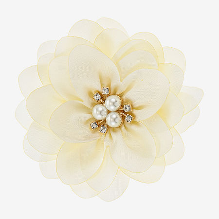 Click here for Bijoux Bar Glass Brooch  One Size  White prices