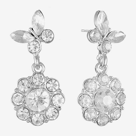 Click here for Monet Jewelry Timeless Silver Tone Womens Glass Si... prices