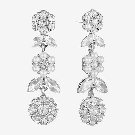 Click here for Monet Jewelry Timeless Silver Tone Womens Glass Si... prices