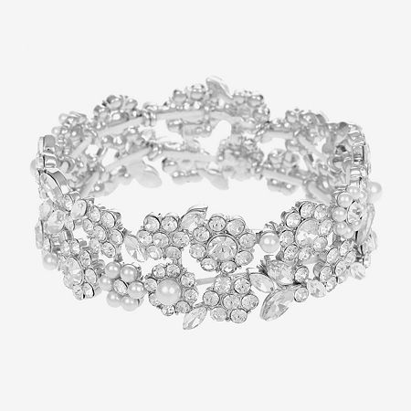 Click here for Monet Jewelry Timeless Silver Tone Womens Glass Si... prices