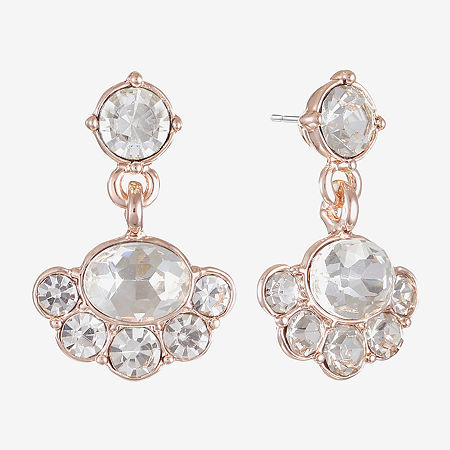 Click here for Monet Jewelry Rose Tone Womens Glass Hypoallergeni... prices