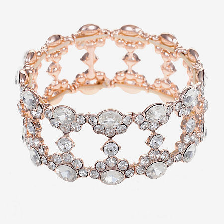 Click here for Monet Jewelry Rose Tone Womens Glass Stretch Brace... prices